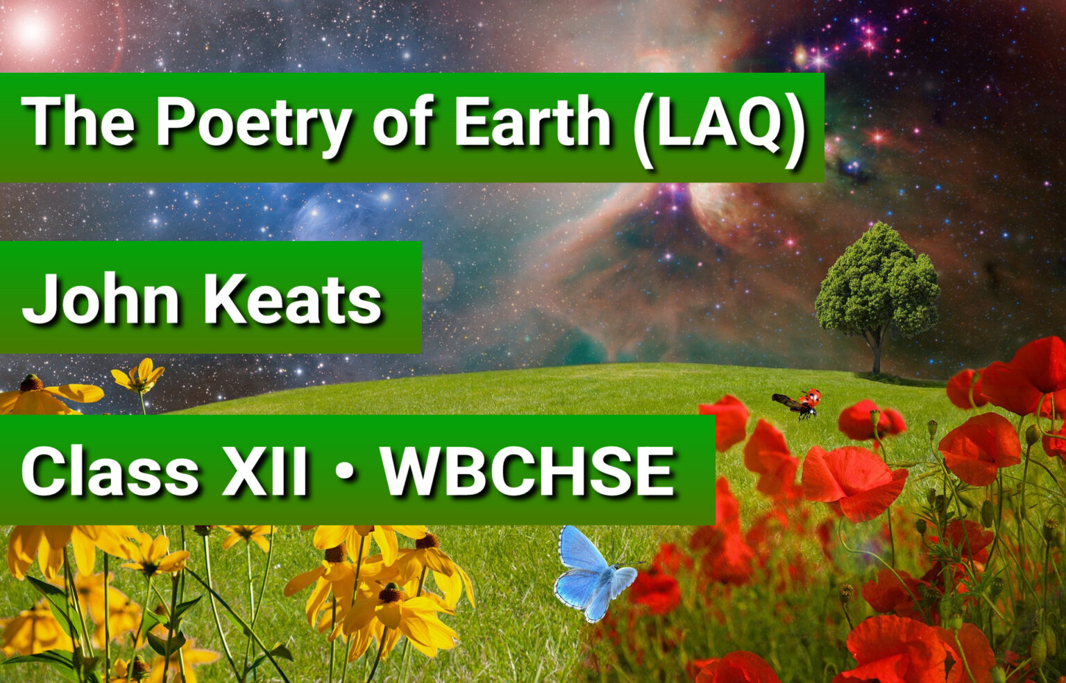"The Poetry of Earth" by John Keats (L.A.Q) Long Questions and Answers ...